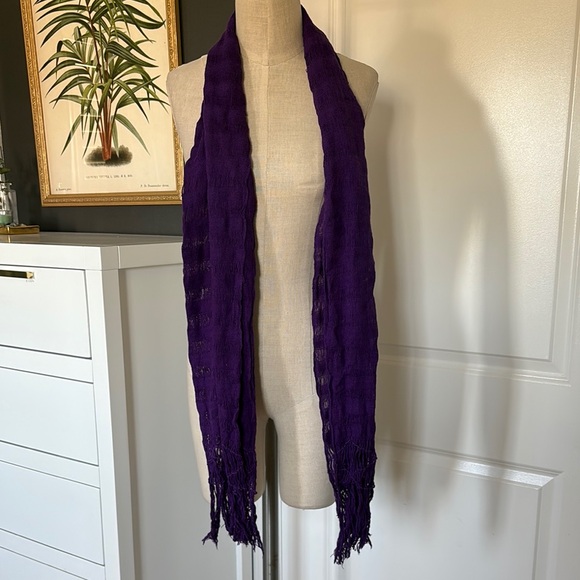 Accessories | Elegant Purple Scarf | Poshmark